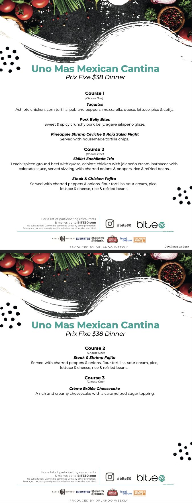 Uno Mas Mexican Cantina - Bite30 • Orlando, Florida